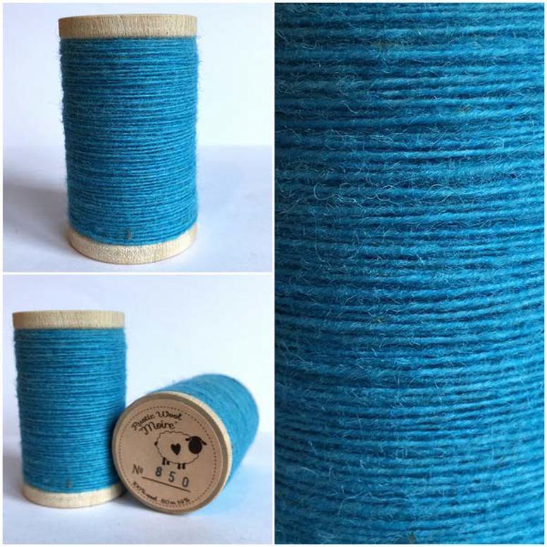 TRUE TURQUOISE Hand Dyed Wool Bundle for Wool Applique and Rug Hooking ...